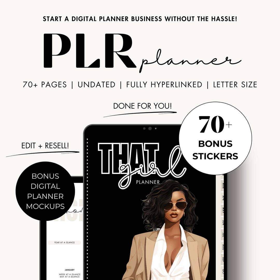 PLR Planner PLR Digital Planner Plr Digital Products Plr Templates ...