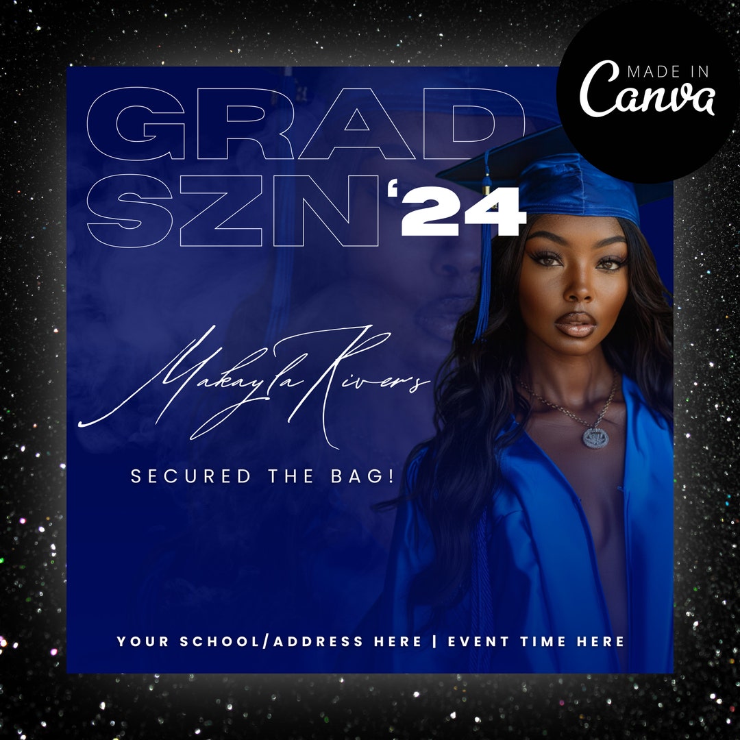 Graduation Flyer Graduation Party Flyer Editable Graduation Invitation ...