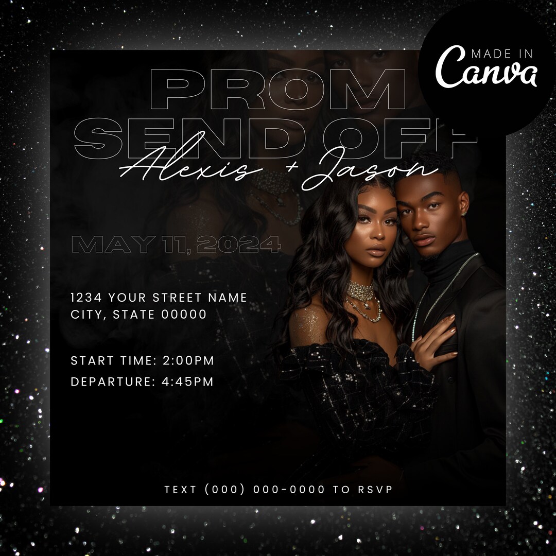 Prom Send off Flyer Editable Prom Season Flyer Prom Invitation Flyer ...