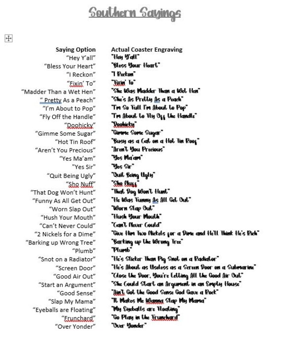 Funny Southern Slang