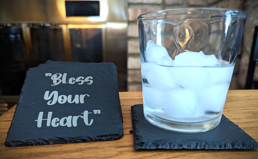 Funny, Customizable, Sarcastic, Slang Southern, Sayings Set of 4 Slate ...