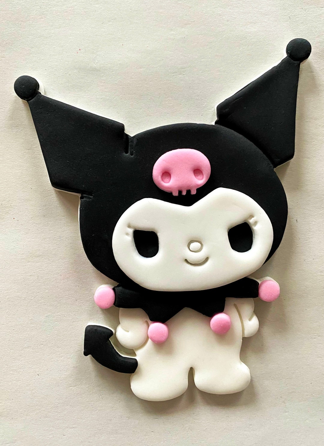 Edible Sanrio Kuromi Cake Topper Fondant Sugar Paste - Etsy UK