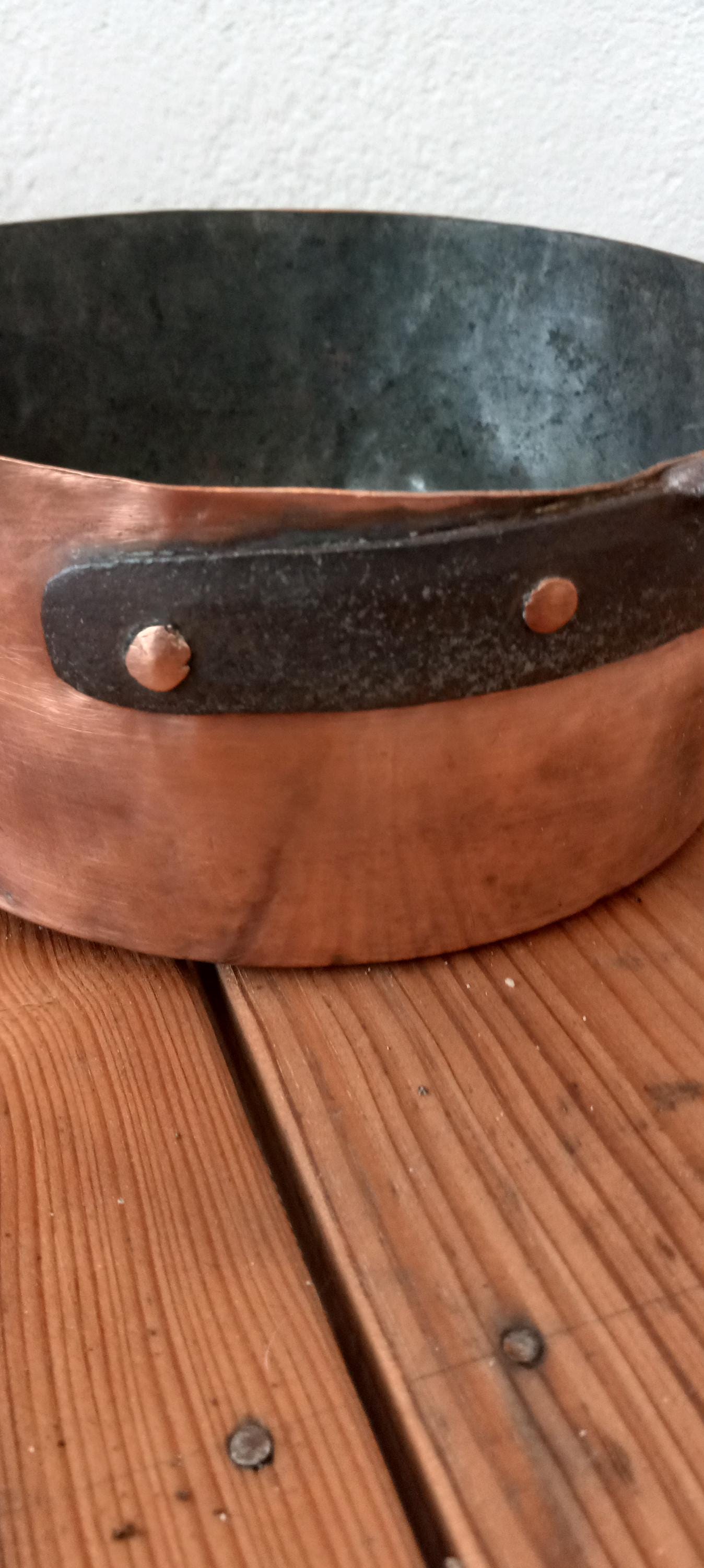 Antique Copper Pot Planter Live Tree Ornaments Decorative Trimming ...