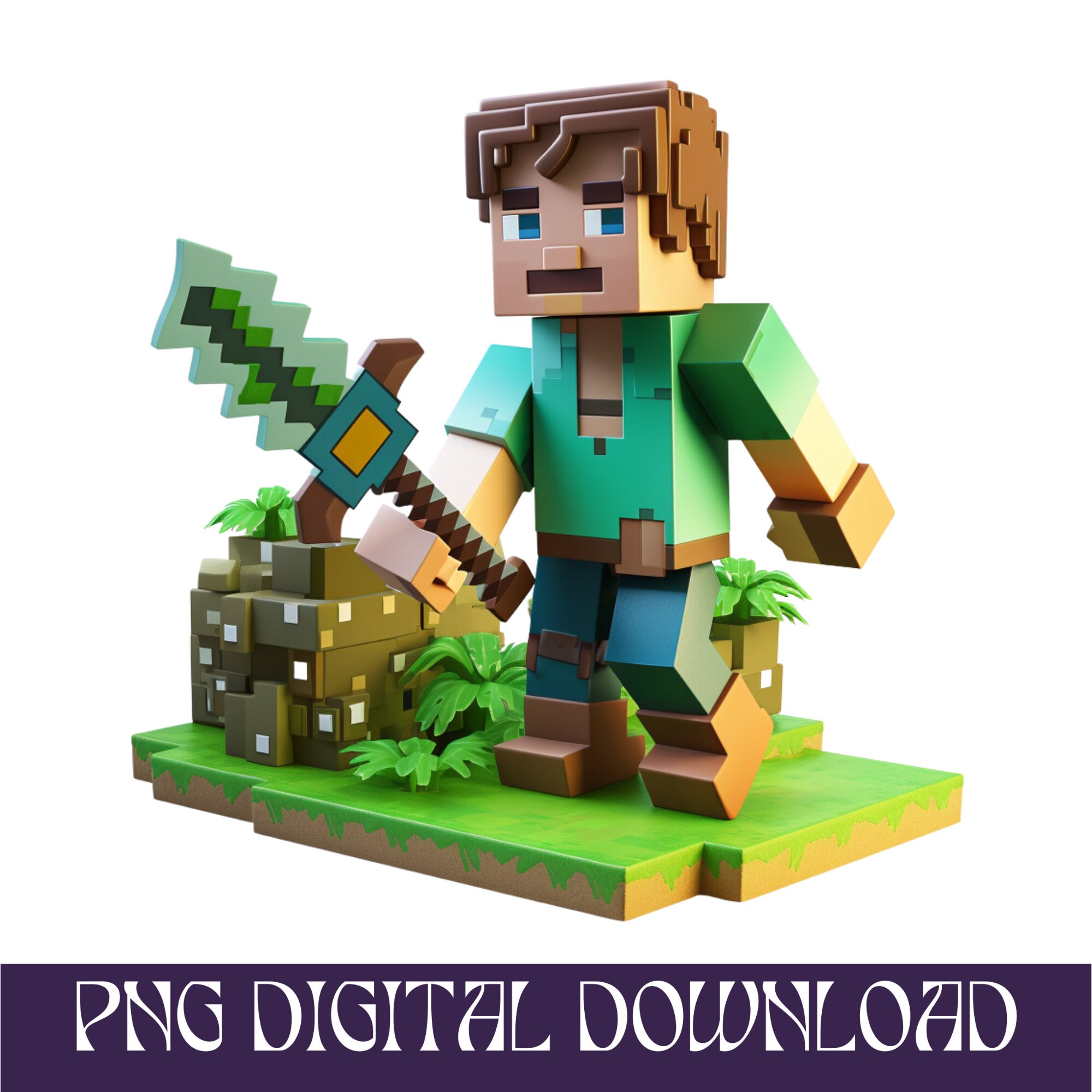 Minecraft Clipart Tumbler Wrap Alex Sticker T-shirt PNG Room - Etsy