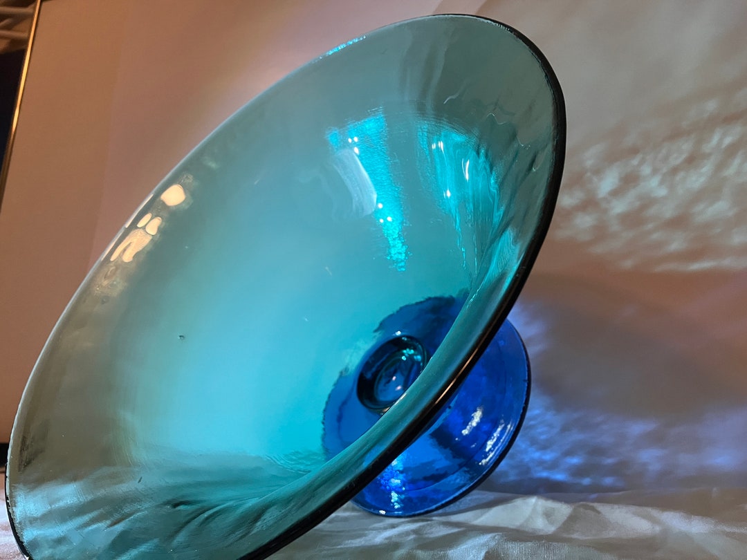 Vintage Vidreos De Levante Mid Century Glass Bowl - Etsy