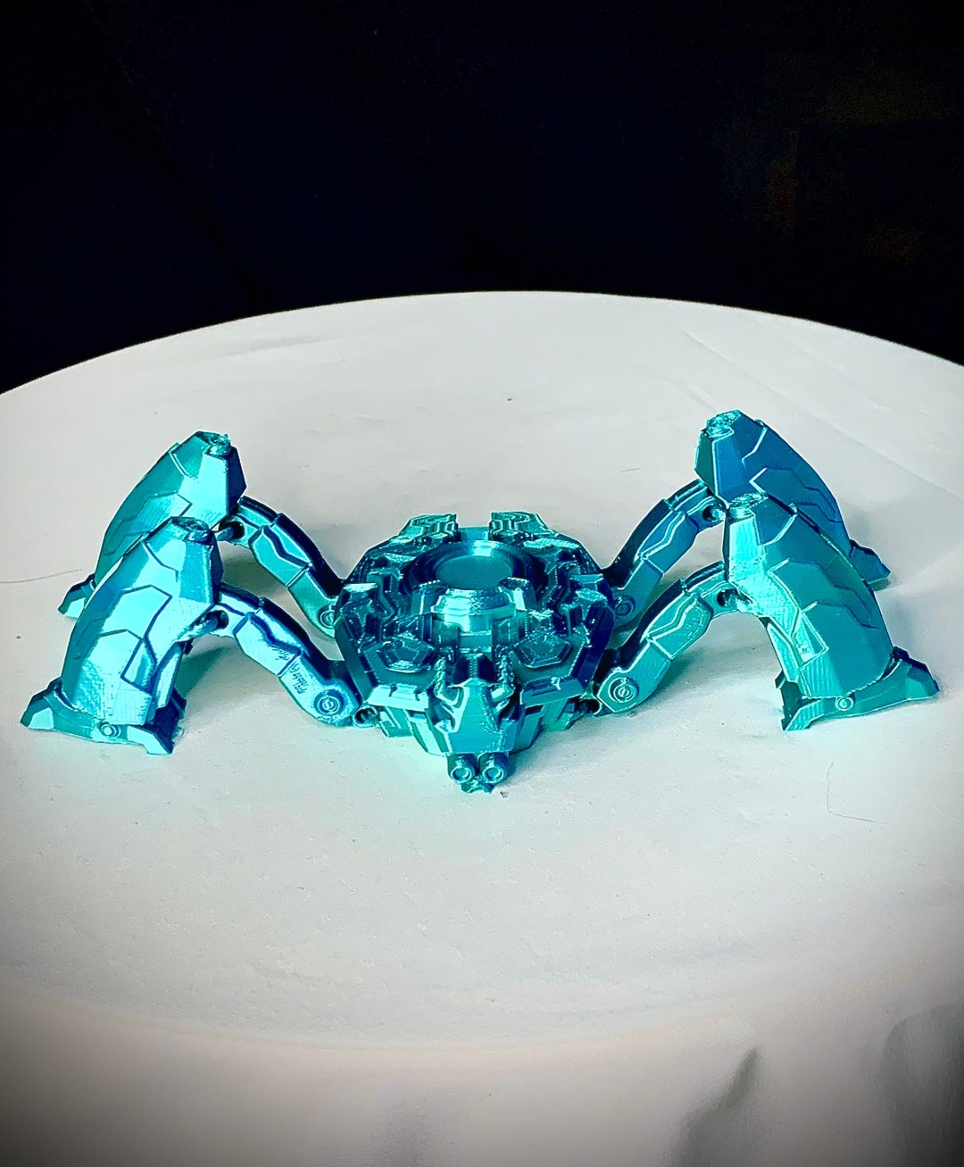 Tech Scarab. Articulated, Moveable Toy Tank in Green and Blue - Etsy