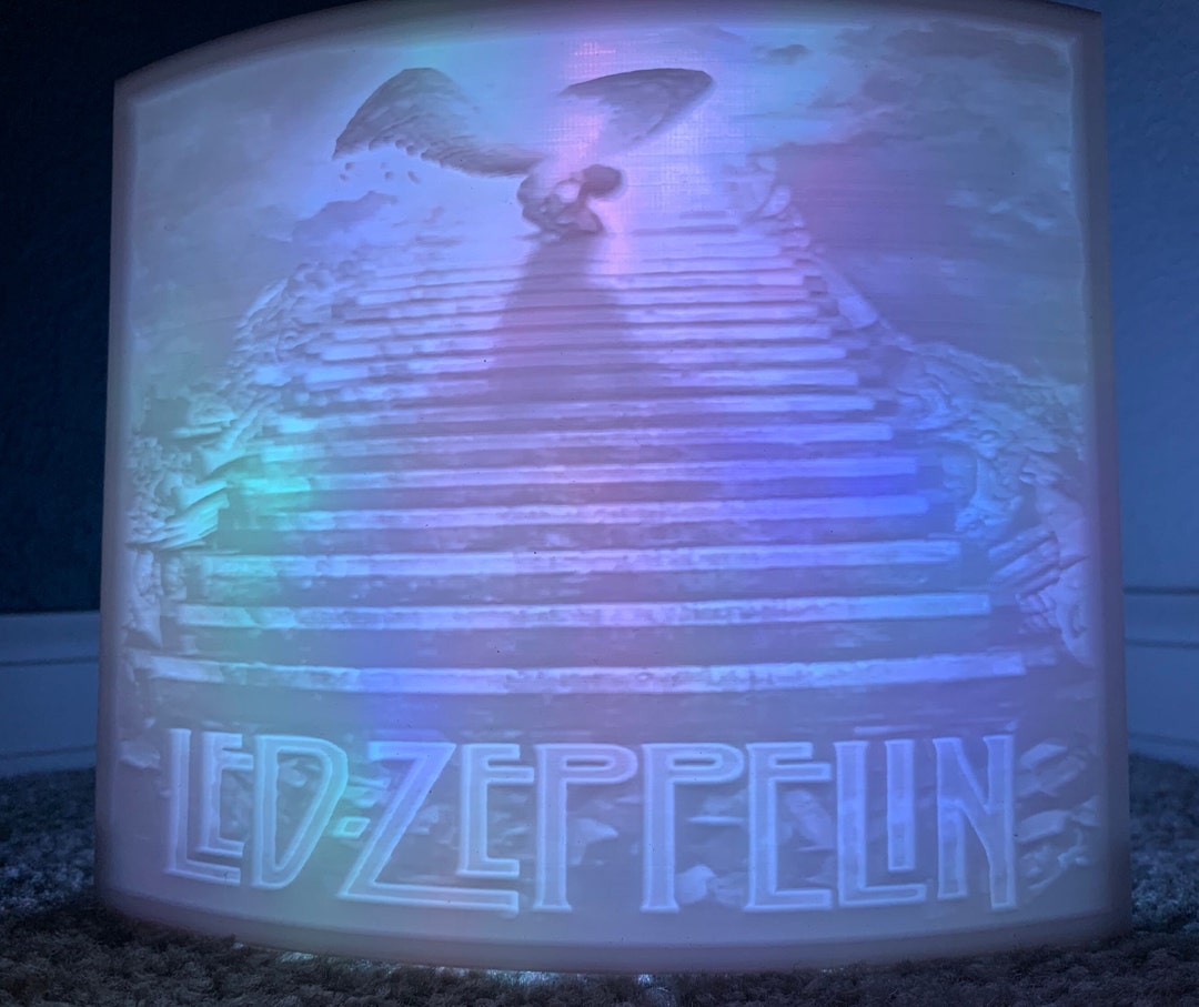 Classic Rock Lithophanes! Comes With 17 Color LED and Stand and Remote ...