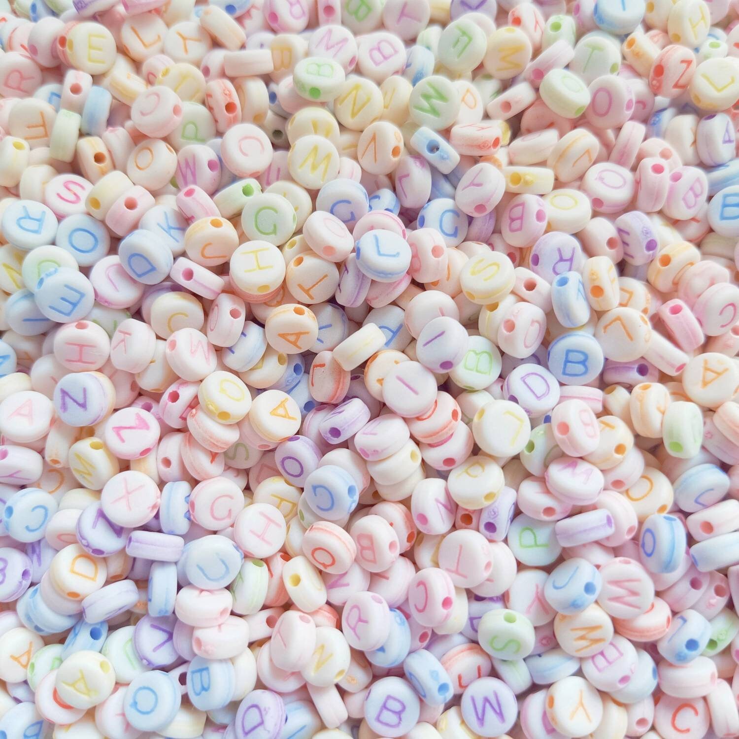 Letter Beads A-Z Mixed Alphabet Bead Full Set A to Z Buchstabenperlen ...