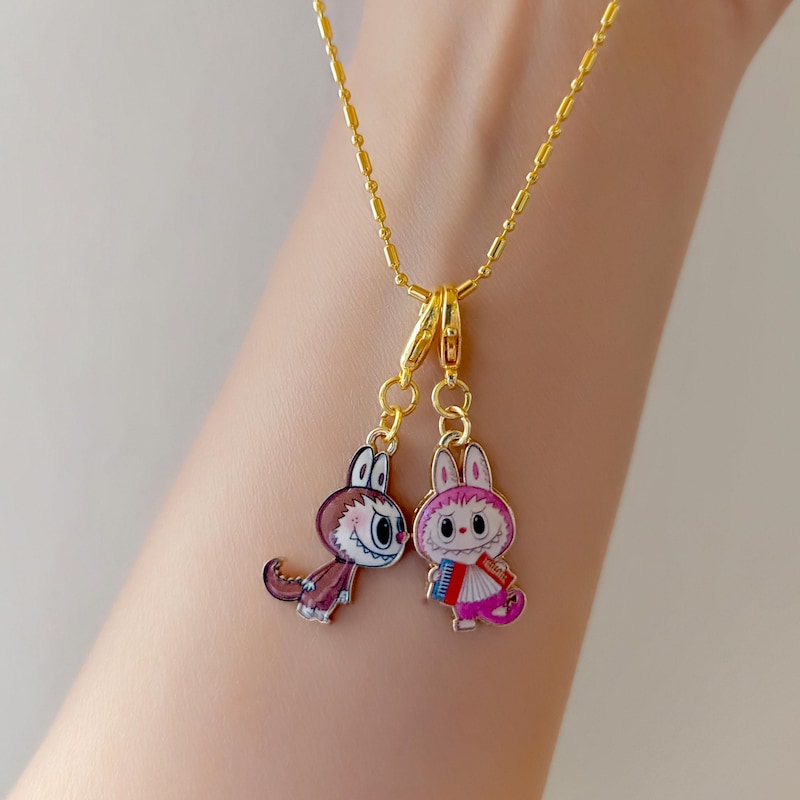 Gold Labubu Pendant - Etsy