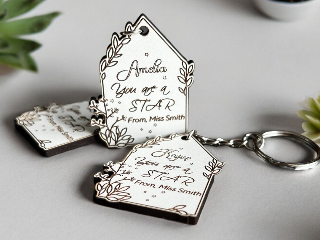 School Leavers Keyring Sets, Class of 2024, Teacher Pupil Gift, Whole ...