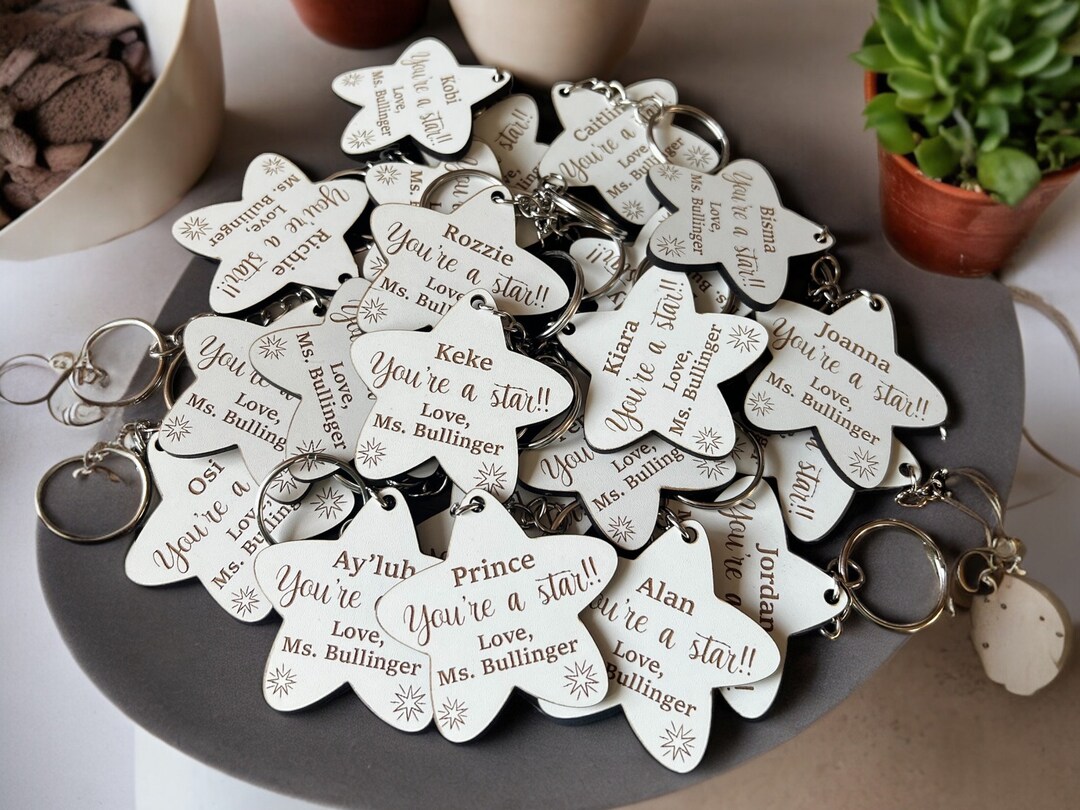 Teacher Pupil Gift - School Leaver 2024/personalised Class Name Badges ...