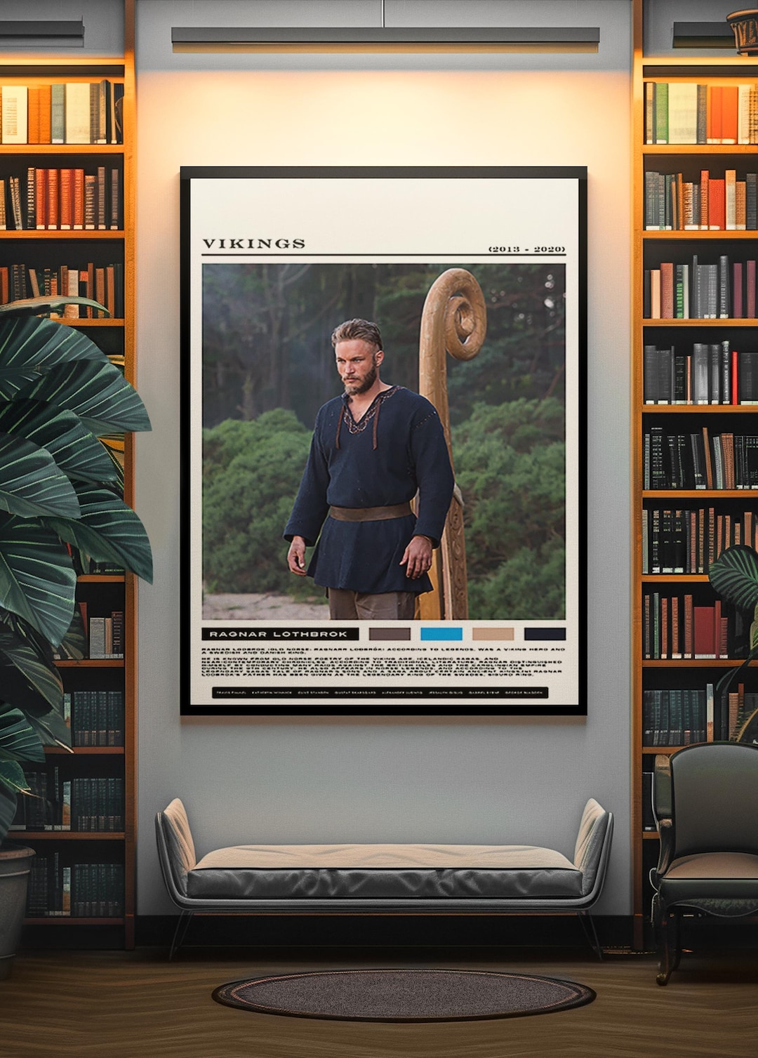 Ragnar Lothbrok Vikings Poster, Travis Fimmel, Australian Actor, Wall ...