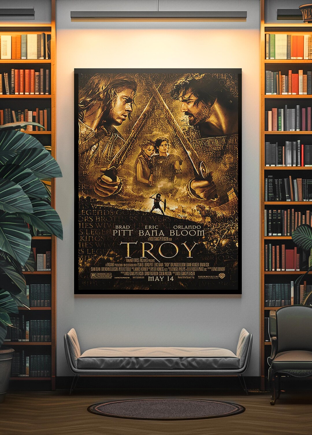 Troy Poster, Troy Movie Poster, Brad Pitt, Achilles, Orlando Bloom ...