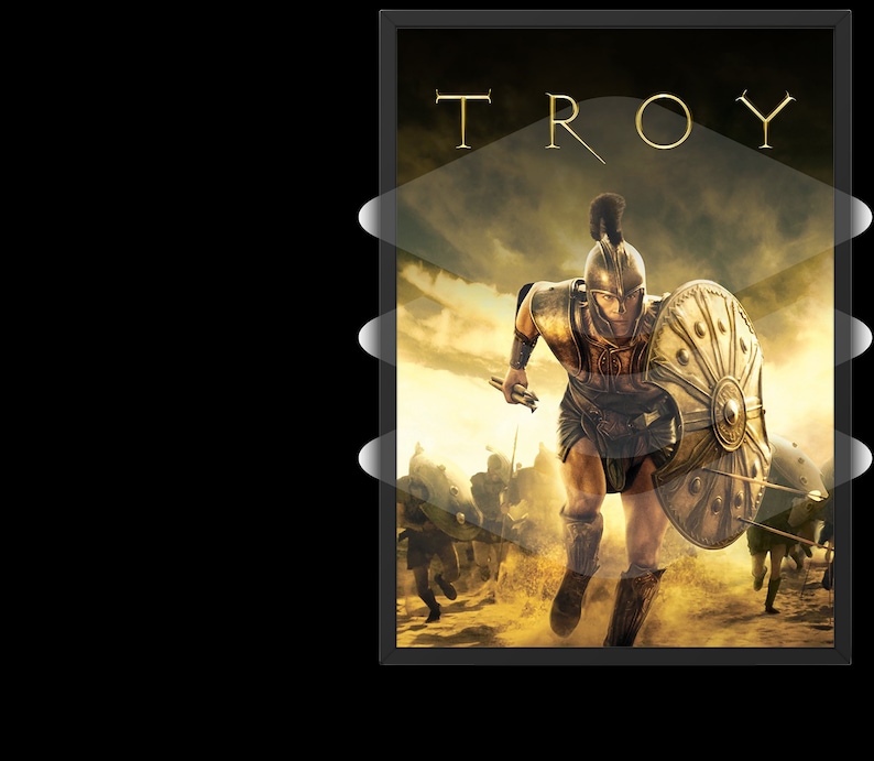 Troy Movie Poster, Brad Pitt, Wall Art, Wall Decor - Etsy