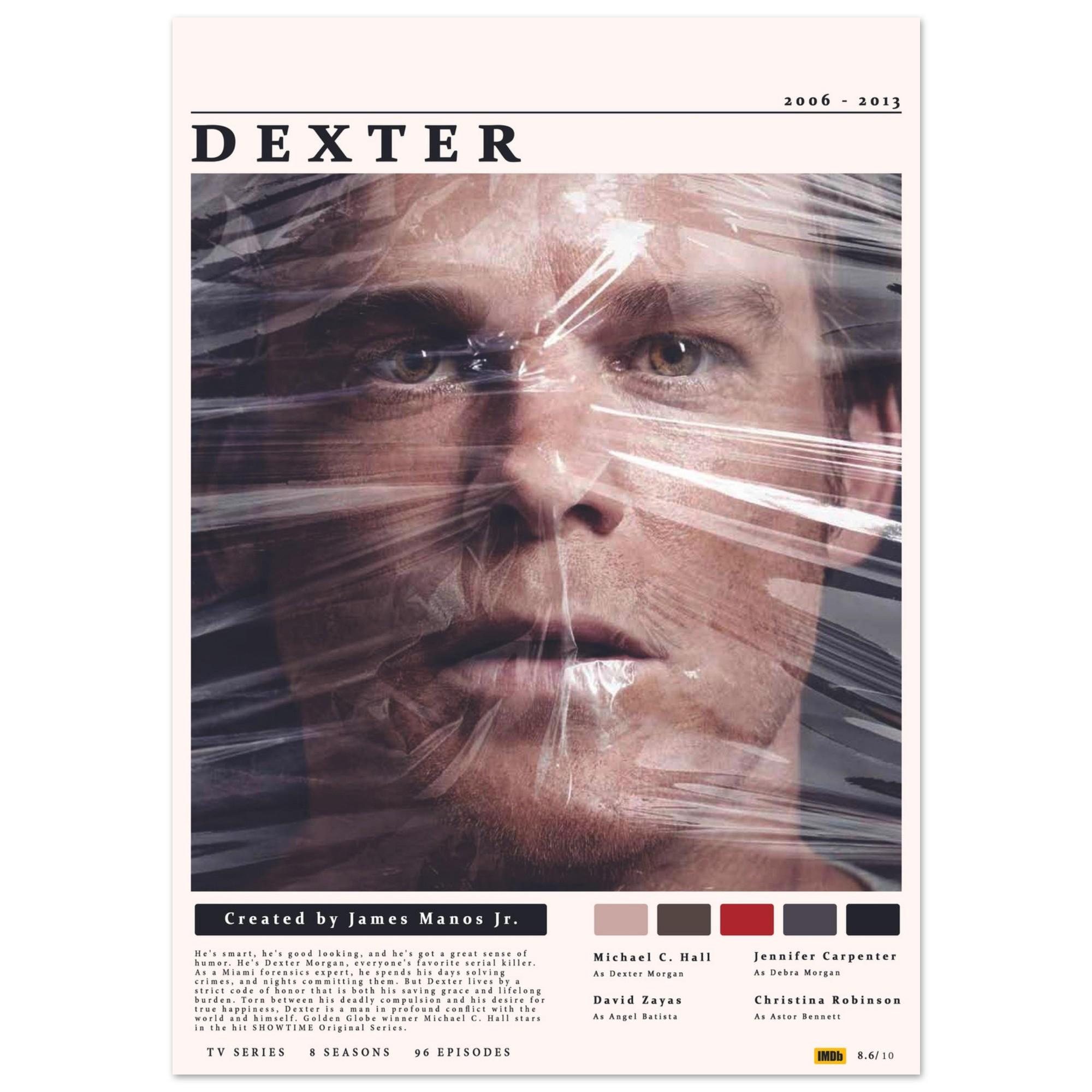 Dexter Morgan Poster, Michael C. Hall, Dexter Tv Series, Wall Art, Wall ...