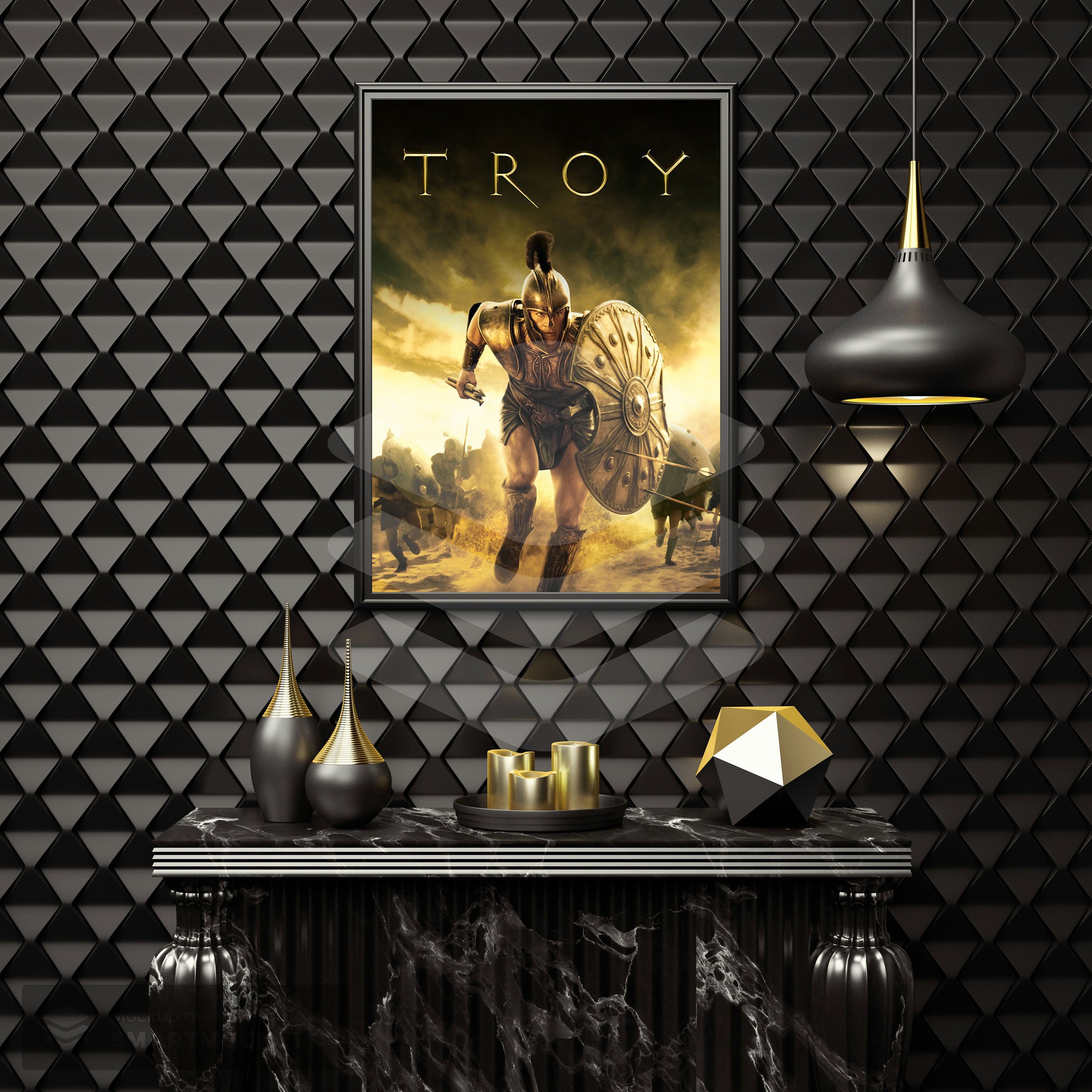 Troy Movie Poster, Brad Pitt, Wall Art, Wall Decor - Etsy