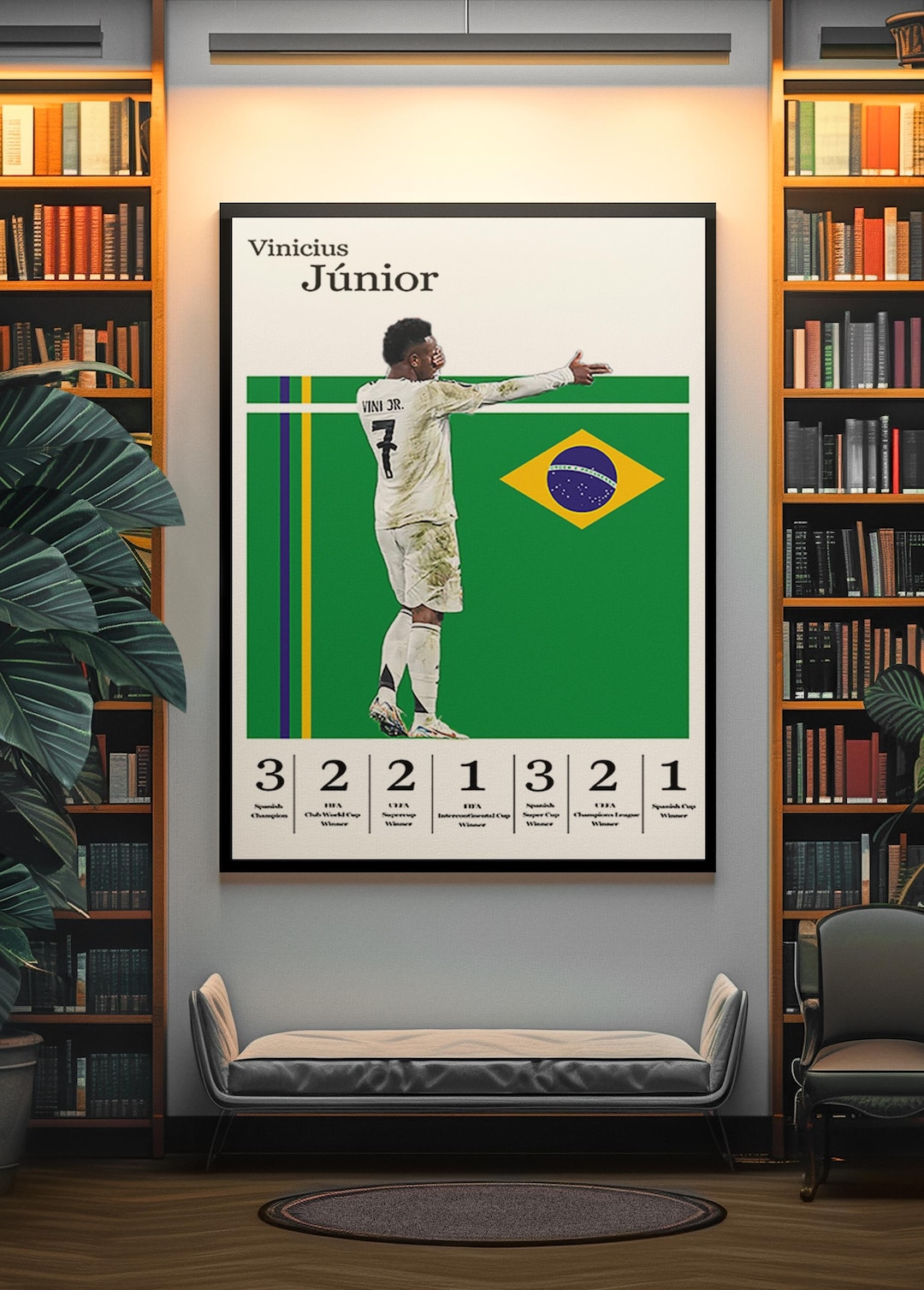 Vinicius Junior Poster, Real Madrid, Brasil, Brazilian Footballer ...