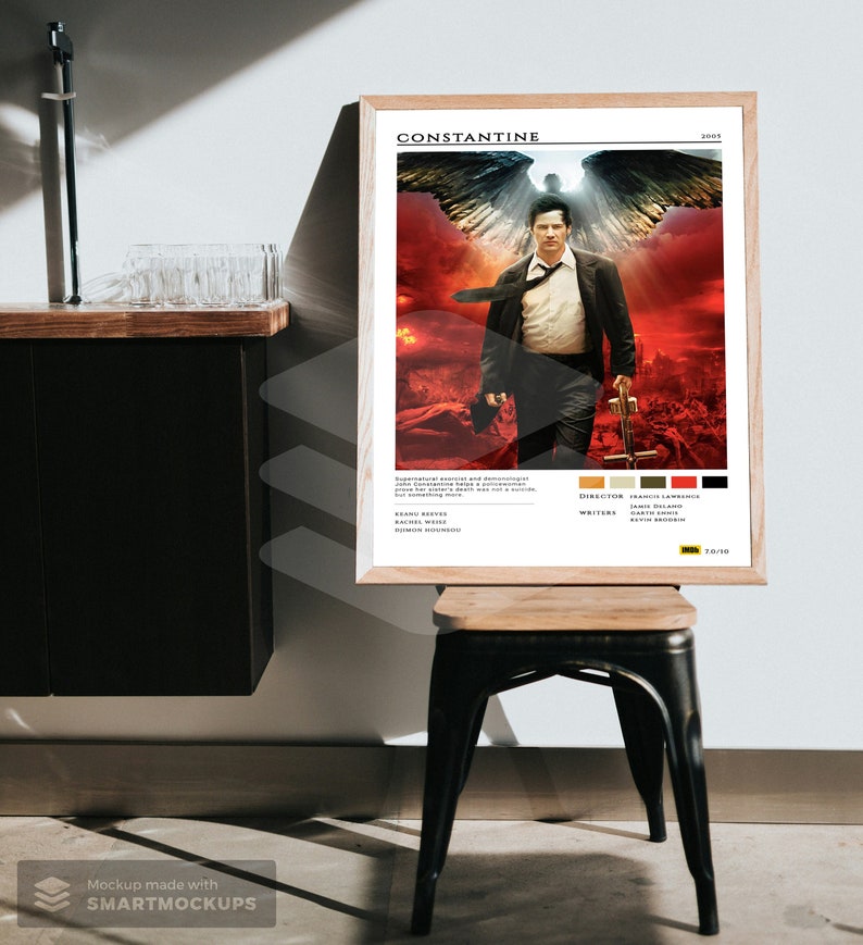 Constantin Film Poster, Keanu Reeves, Wall Art, Wall Decor - Etsy