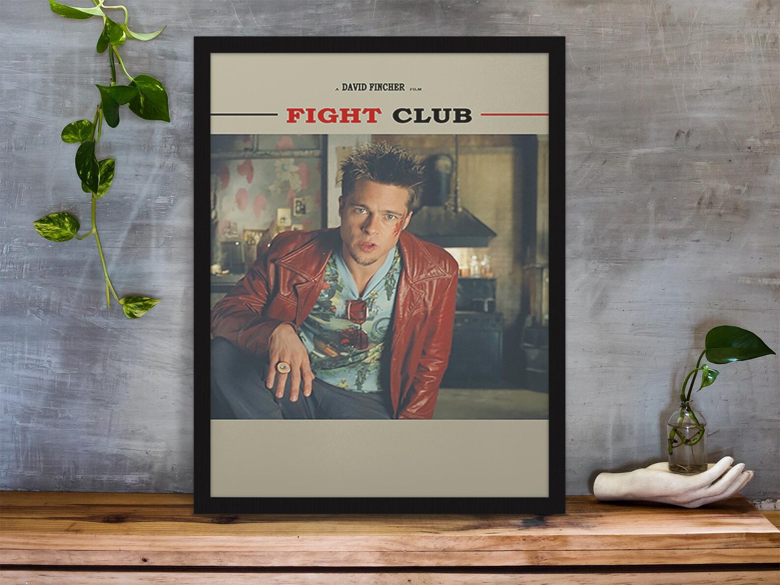 Fight Club Tyler Durden - Brad Pitt Movie Poster, David Fincher, Wall ...