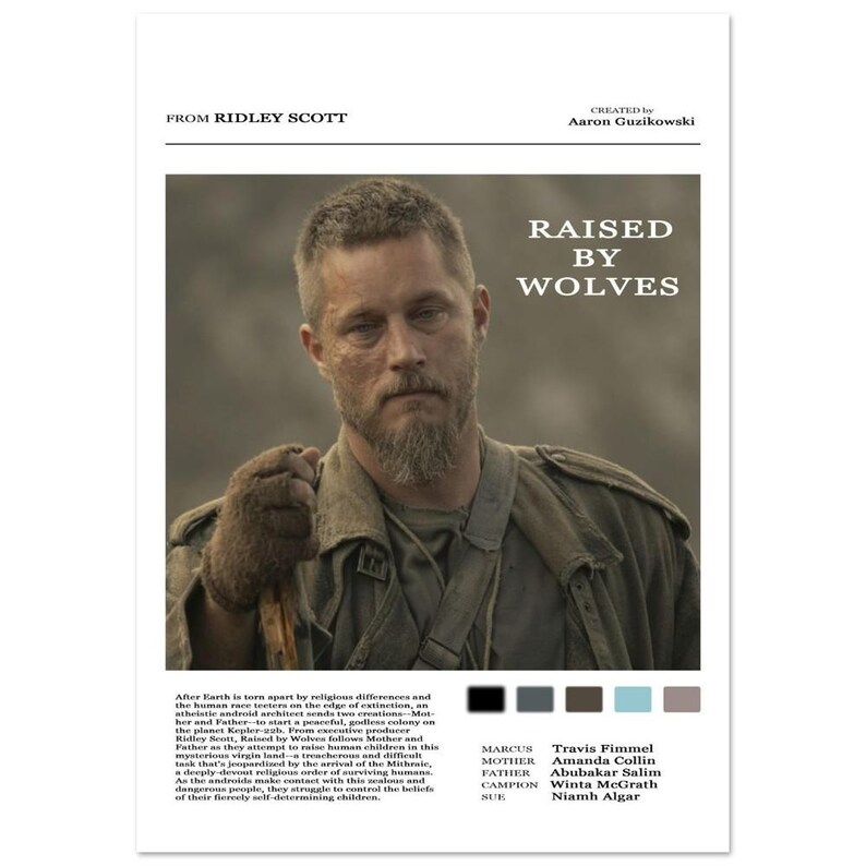 Raised by Wolves Travis Fimmel Poster, Marcus - Caleb, American Tv ...