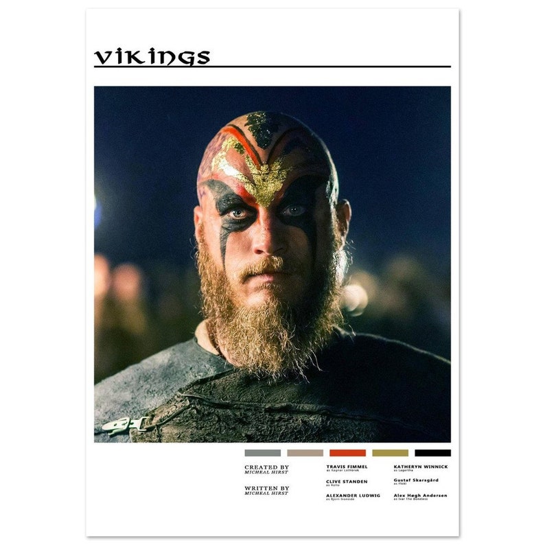 Vikings Tv Series, King Ragnar Lothbrok Poster, Wall Art, Wall Decor - Etsy