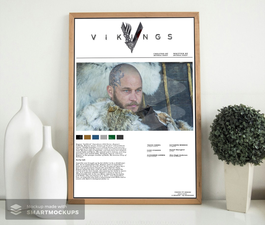 Ragnar Lothbrok Poster, Vikings, Wall Art, Wall Decor - Etsy
