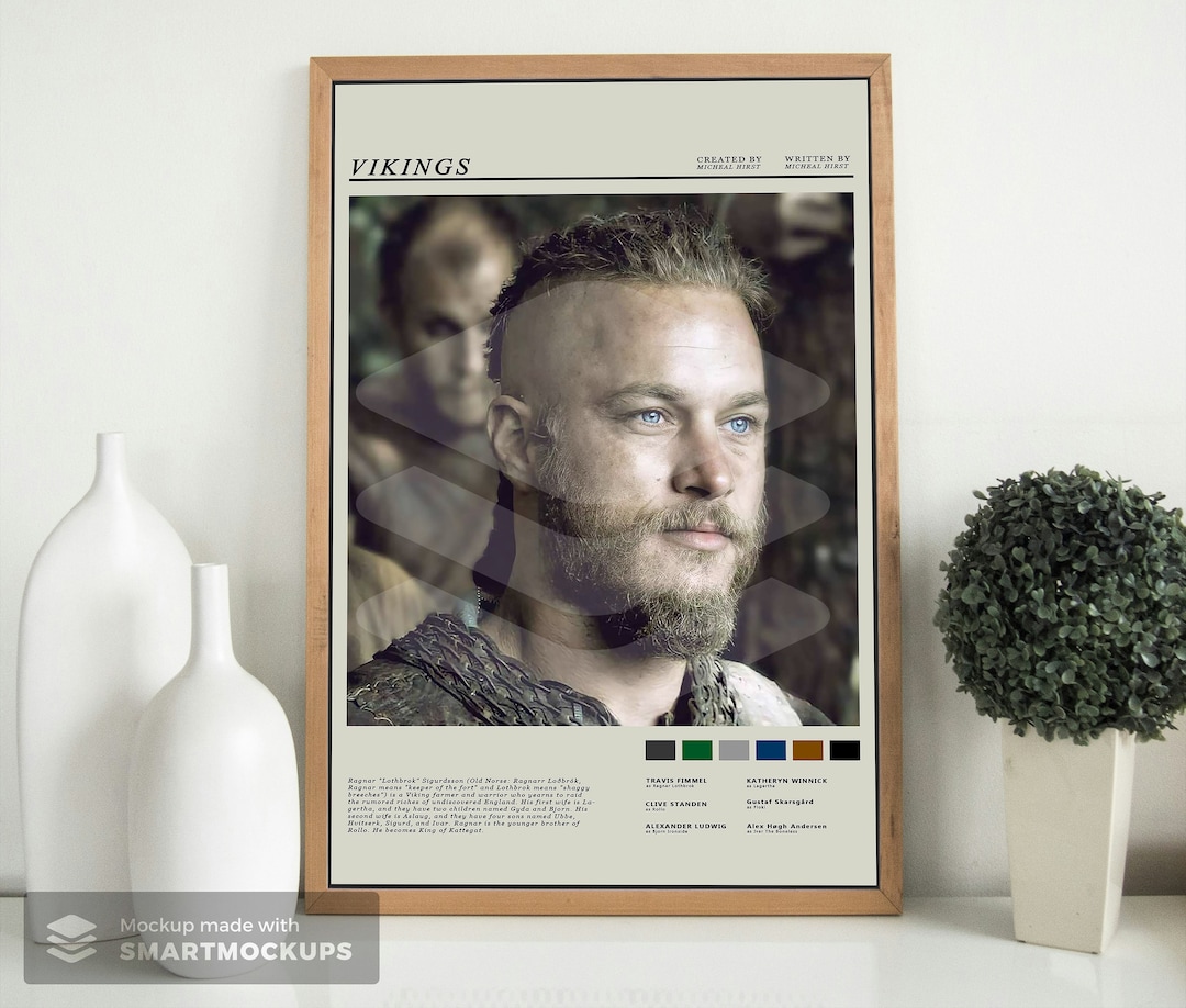 Ragnar Lothbrok Poster, Vikings, Wall Art, Wall Decor, King Ragnar - Etsy