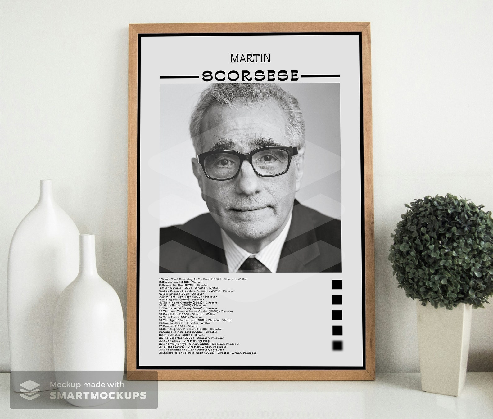 Martin Scorsese Poster, Director, Wall Art, Wall Decor - Etsy