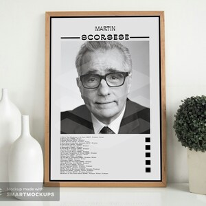 Martin Scorsese Poster, Director, Wall Art, Wall Decor - Etsy