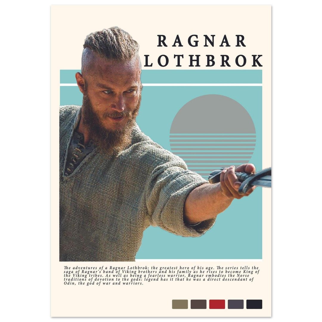 Ragnar Lothbrok, Ragnar Lothbrok Poster, Travis Fimmel, Vikings, Wall ...