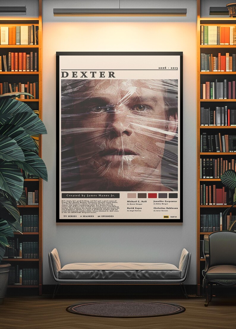 Dexter Morgan Poster, Michael C. Hall, Dexter Tv Series, Wall Art, Wall ...