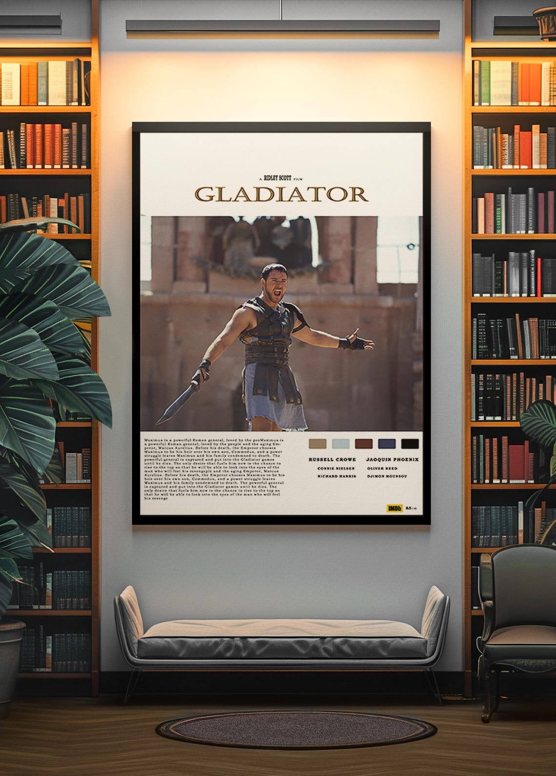 Gladiator Poster, Gladiator Movie Russell Crowe, Ridley Scott, Wall Art ...