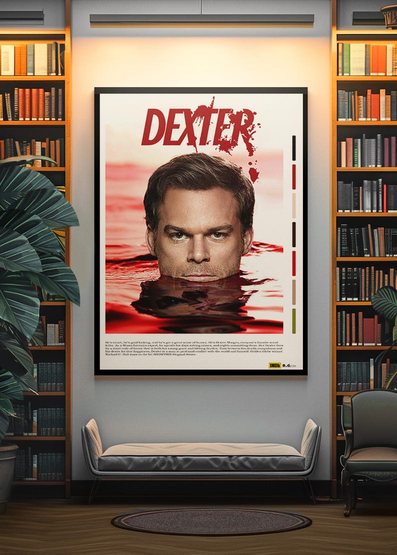 Dexter Morgan Poster, Michael C. Hall, Dexter Tv Series, Wall Art, Wall ...