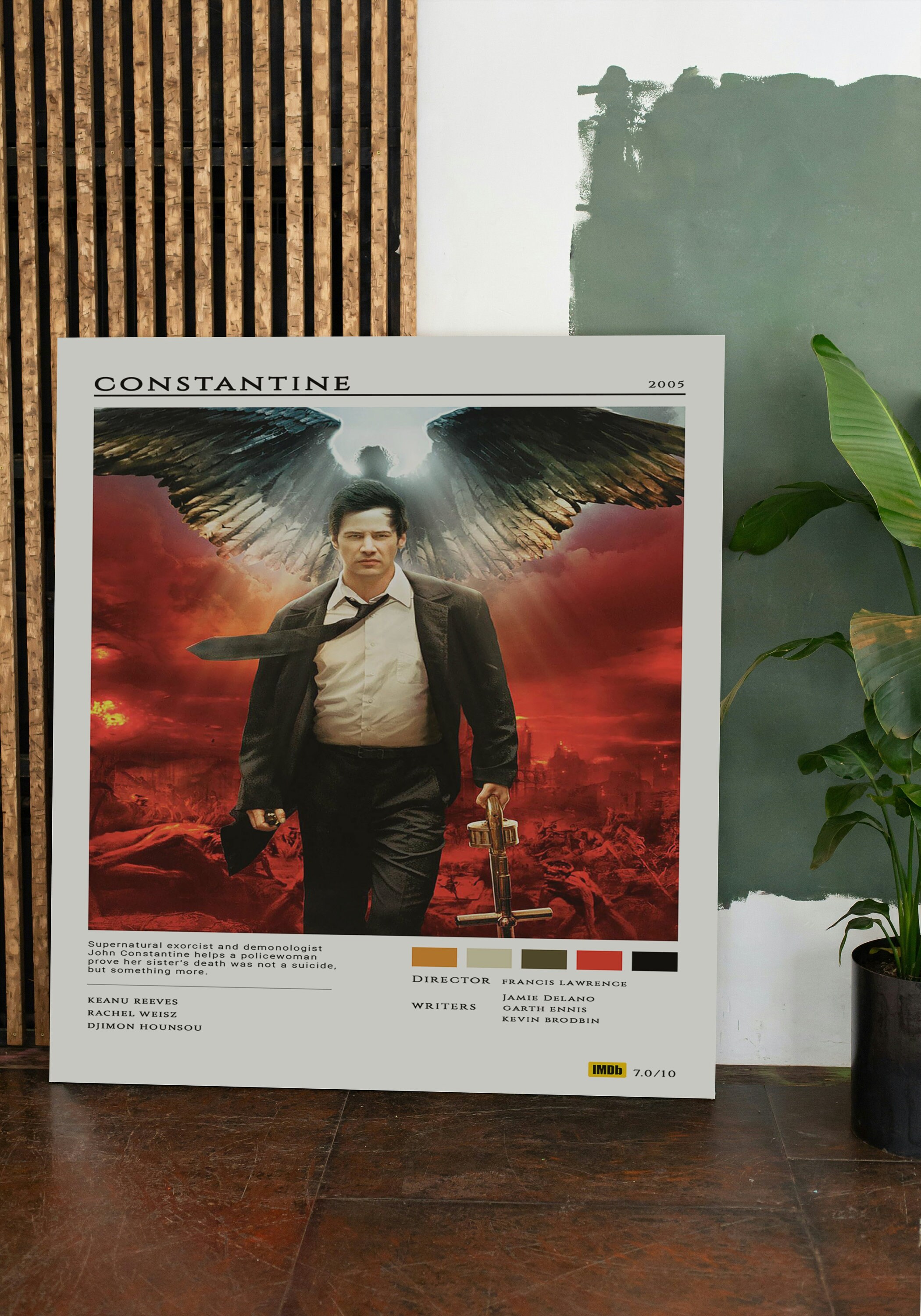 Constantin Film Poster, Keanu Reeves, Wall Art, Wall Decor - Etsy