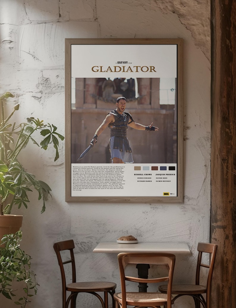Gladiator Poster, Gladiator Movie Russell Crowe, Ridley Scott, Wall Art ...