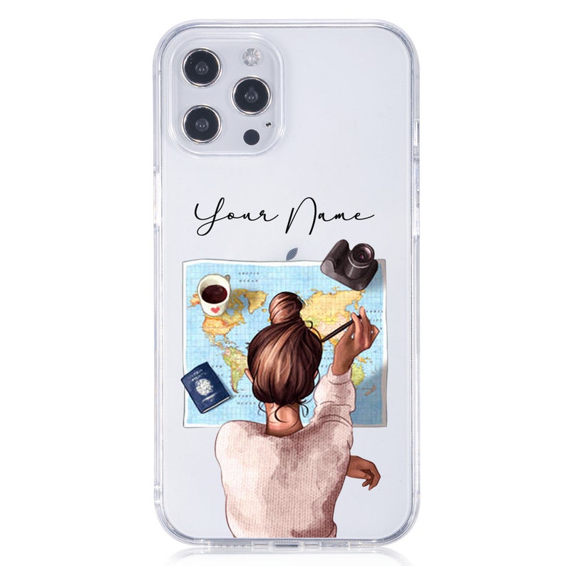 Travel Personalized iPhone Case Custom iPhone Cover Name - Etsy