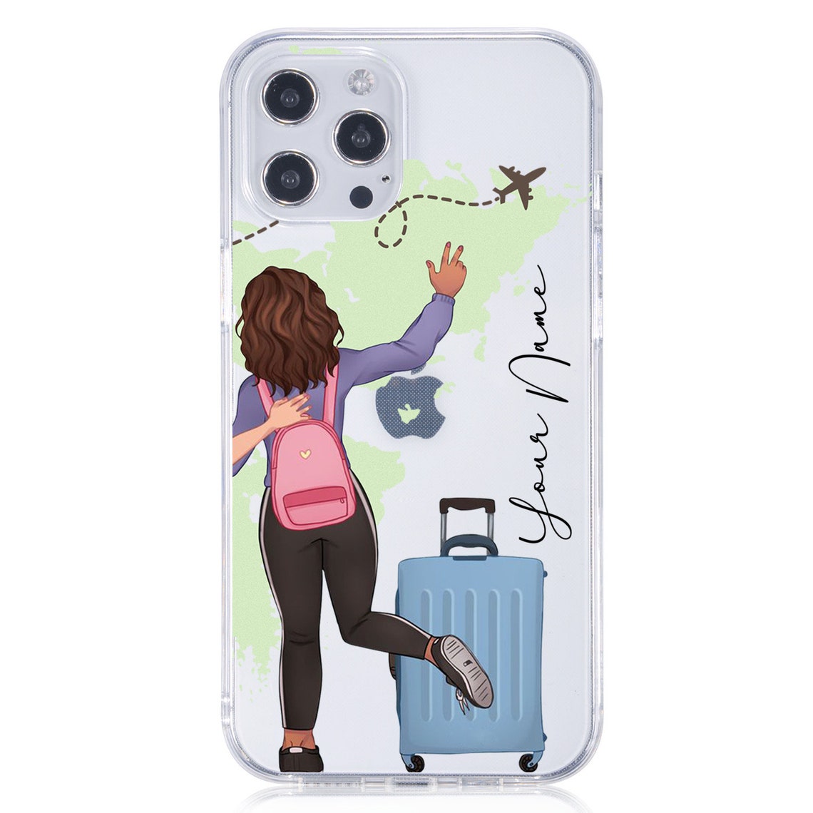 Travel Personalized iPhone Case Custom iPhone Cover Name - Etsy