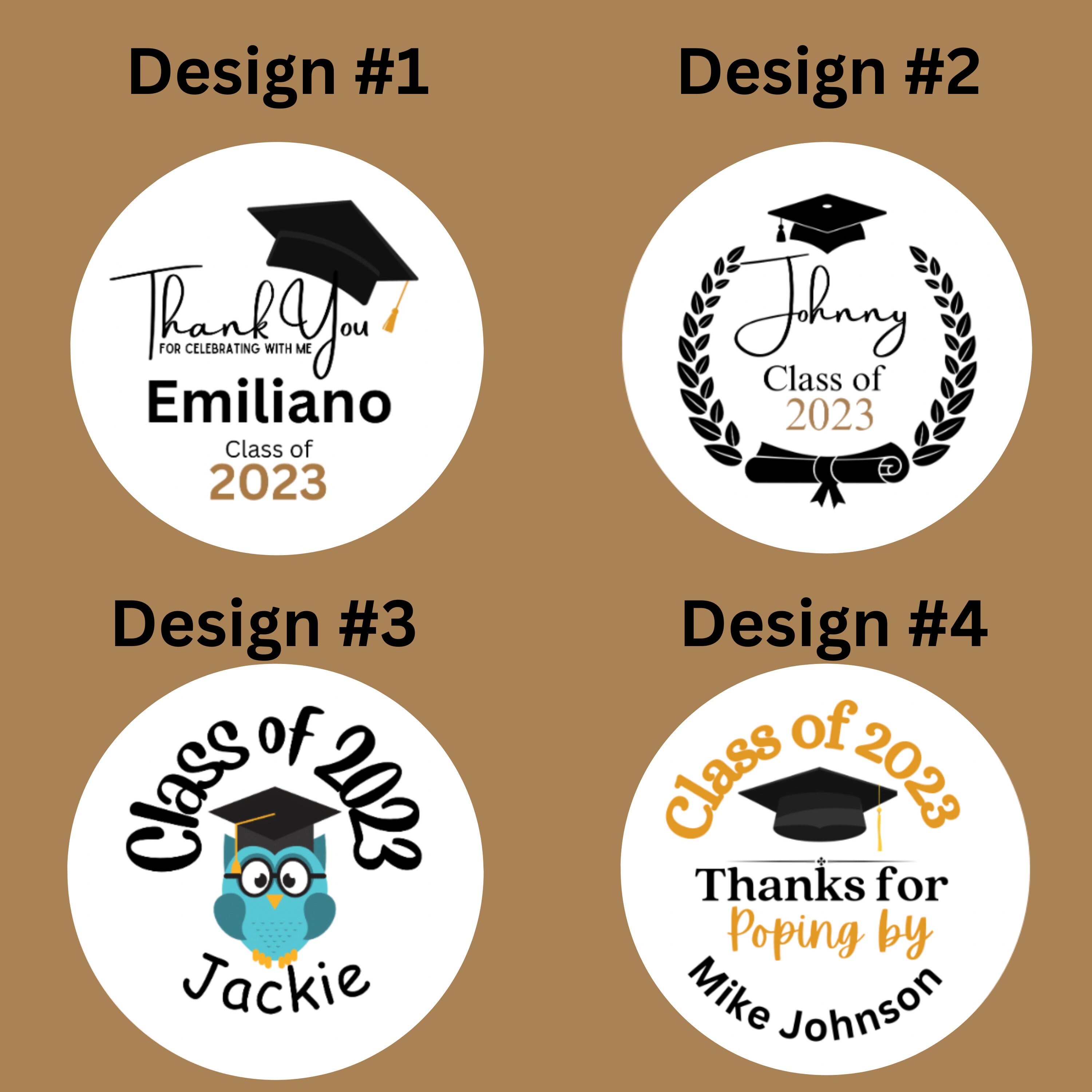 Graduation Favor Sticker Class of 2023 Favor Stickers Custom Favor ...