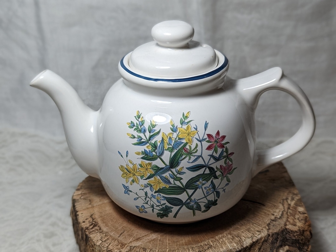 Vintage Small Royal Victoria Pottery Teapot - Etsy