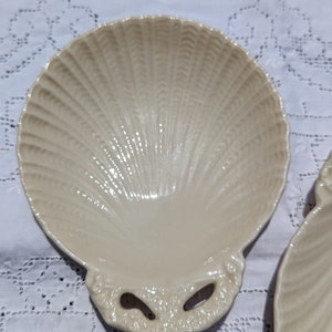 Pair of Vintage Belleek Shell Dishes in Shell Shape - Etsy