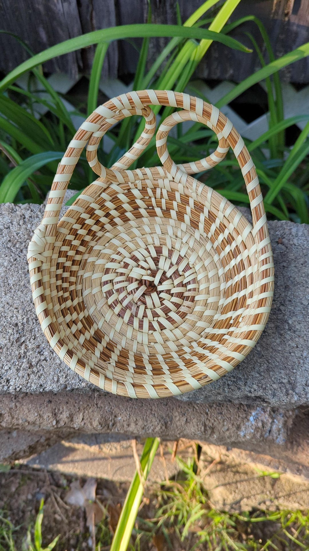 Small Sweet Grass Basket in Great Condition - Etsy