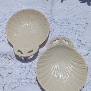 Pair of Vintage Belleek Shell Dishes in Shell Shape - Etsy