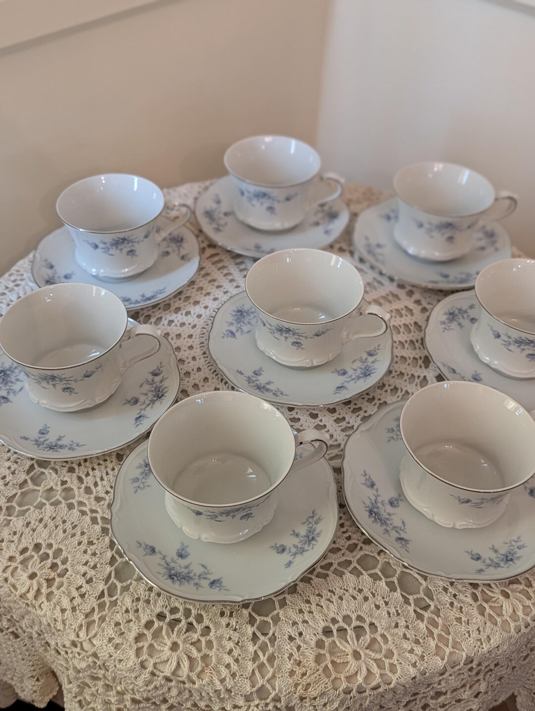 8 Vintage Seyei Elegant Lady Teacups and Saucers in Mint Condition - Etsy