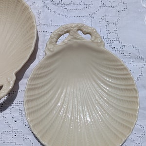 Pair of Vintage Belleek Shell Dishes in Shell Shape - Etsy