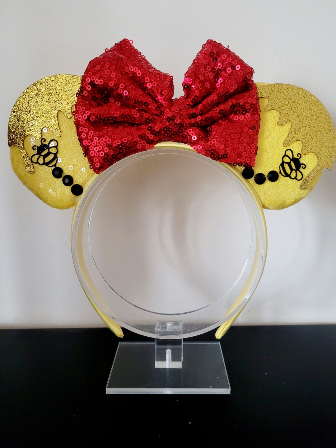 Winnie the Poo Mickey / Minnie Mouse Ears / Headband Disney Inspired - Etsy