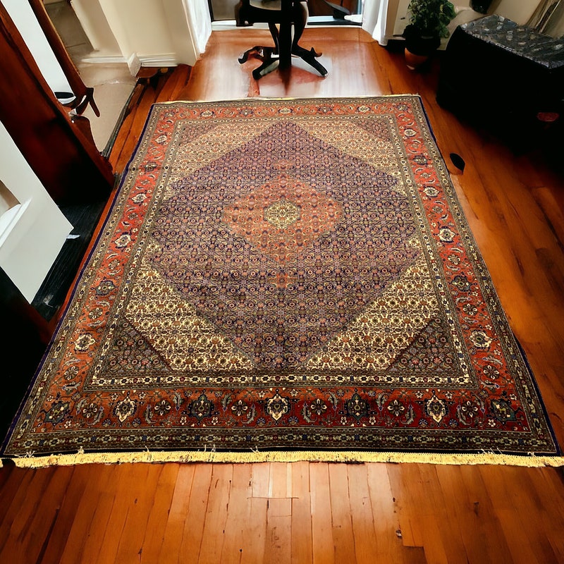 Tabriz Mahi Rug - Etsy