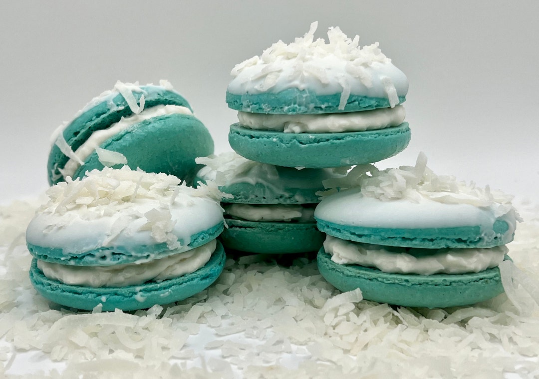 Coconut French Macaron - 6, 12, 24+ - Coconut Macaroon W/ Coconut Cream ...