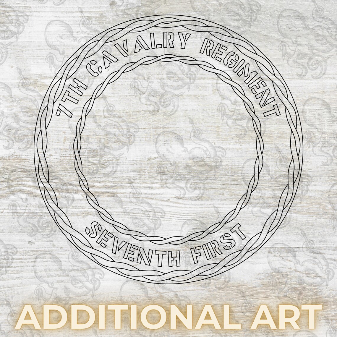 7th Cavalry Regiment DUI + Coat of Arms + Regimental Flag, Digital, SVG ...