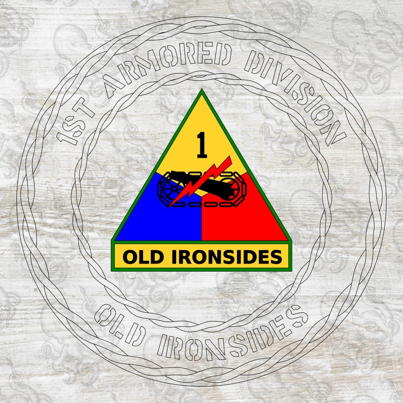 1st Armored Division SSI Digital SVG - Etsy