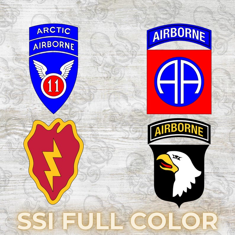 12 Army Active Divisions SSI + DUI, Digital, SVG - Etsy